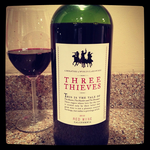Three Thieves Red Wine - The Savvy Lush